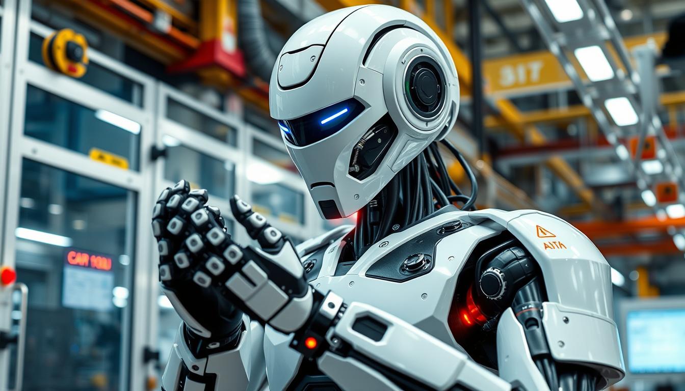 How do developers implement safety features in industrial robots for human-robot interaction ...